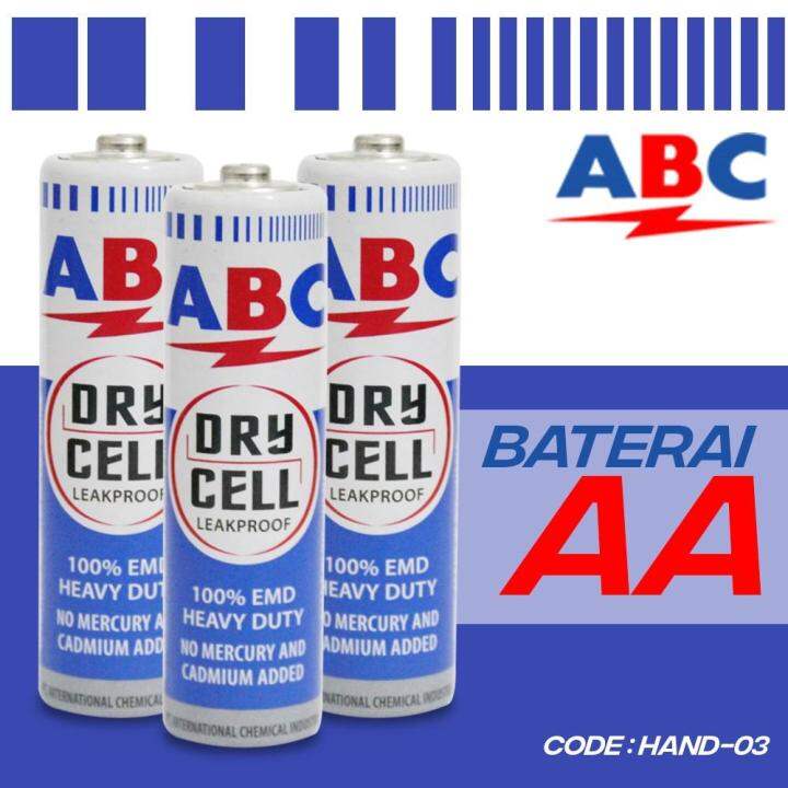 Baterai ABC Tipe R6S AA 1.5V Batu Batre Battery Dry Cell Biru /pack 4 ...