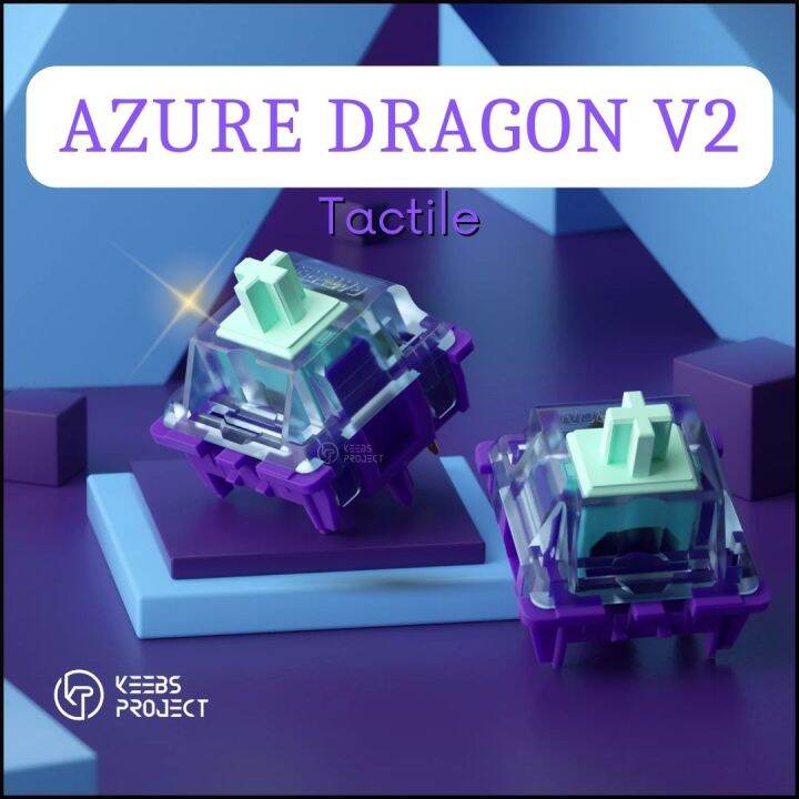 GATERON AZURE DRAGON v2 by Gopolar 5 Pin Tactile Mechanical Keyboard Switches for Mechanical ...