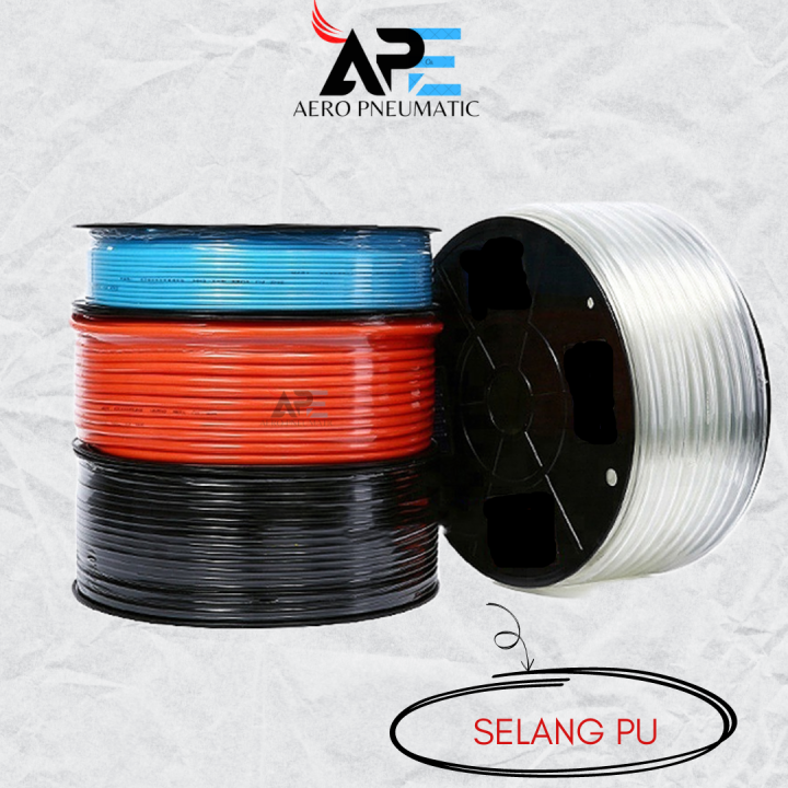 SELANG PU / TUBE POLYURETHANE 12mm X 8mm X 100mtr/ROLL PU 12x8 ROLL ...