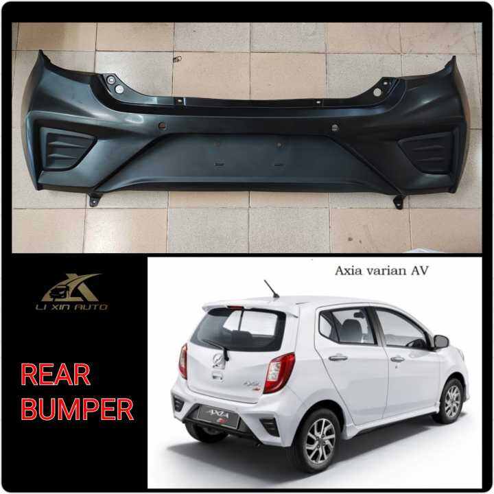 PERODUA AXIA SE D93L 2019 REAR BUMPER BELAKANG BUMPER KERETA | Lazada