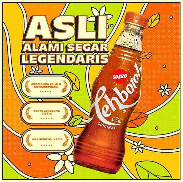 TEH BOTOL SOSRO 450ML ASLI INDONESIA | Lazada