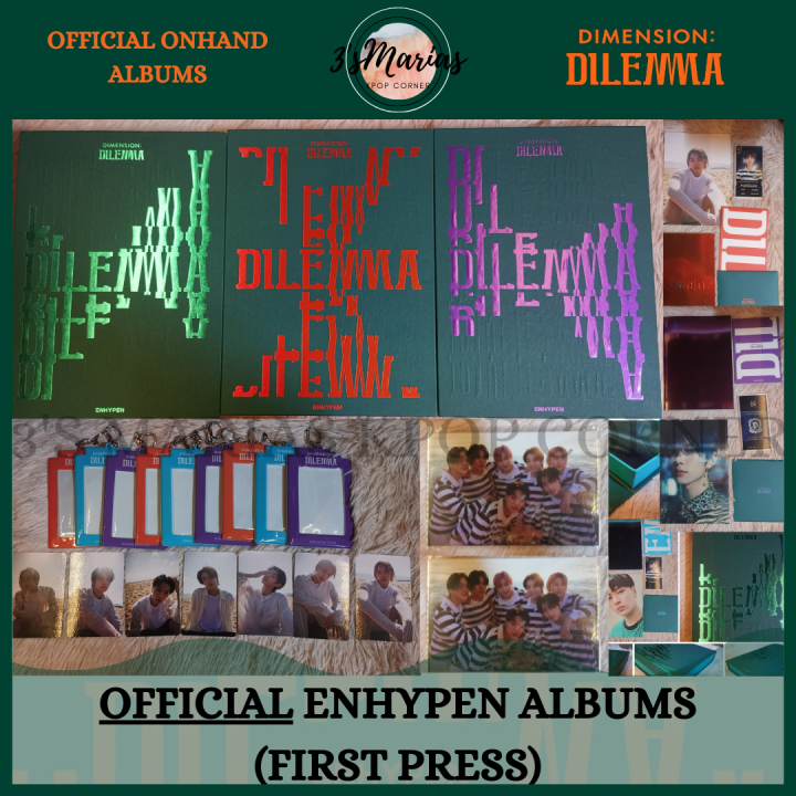 [ONHAND] ENHYPEN DIMENSION:DILEMMA album (SEALED AND UNSEALED) 1st Studio Album (Scylla ...