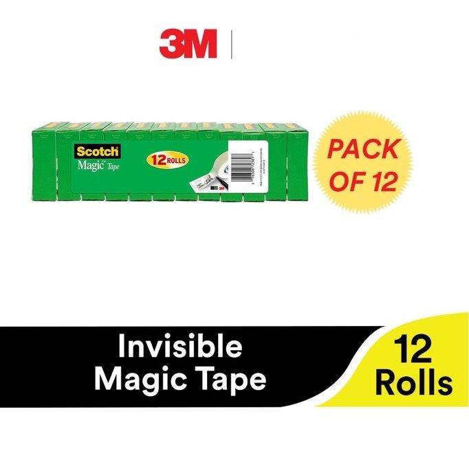 3M Scotch Invisible Matte Magic Tape-Writable Paper Mending Photo Safe ...