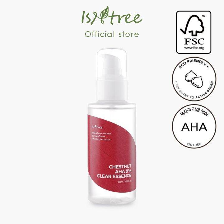 ISNTREE CHESTNUT AHA 8% CLEAR ESSENCE 100ml | Lazada.co.th