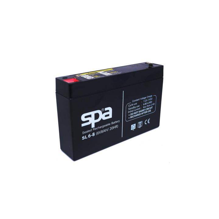 SLA Battery SL 6-8 SPA 6V 8AH แบตเตอรี่แห้ง ออกใบกำกับภาษีได้ ...