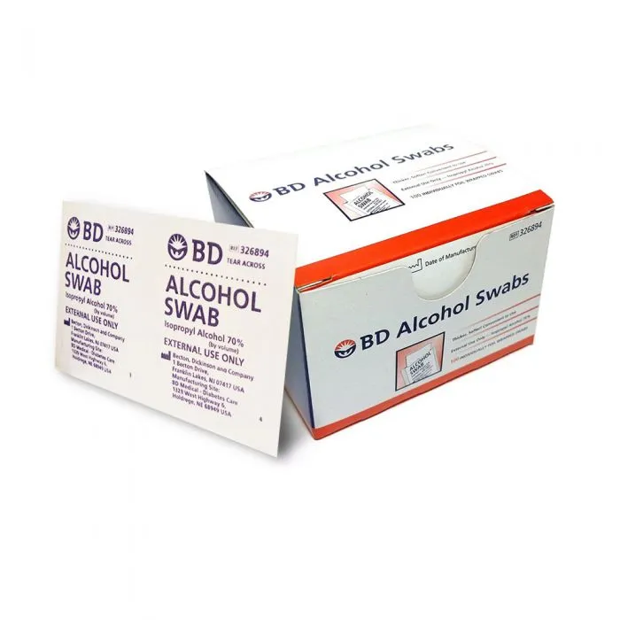 BD ALCOHOL SWAB 100'S | Lazada