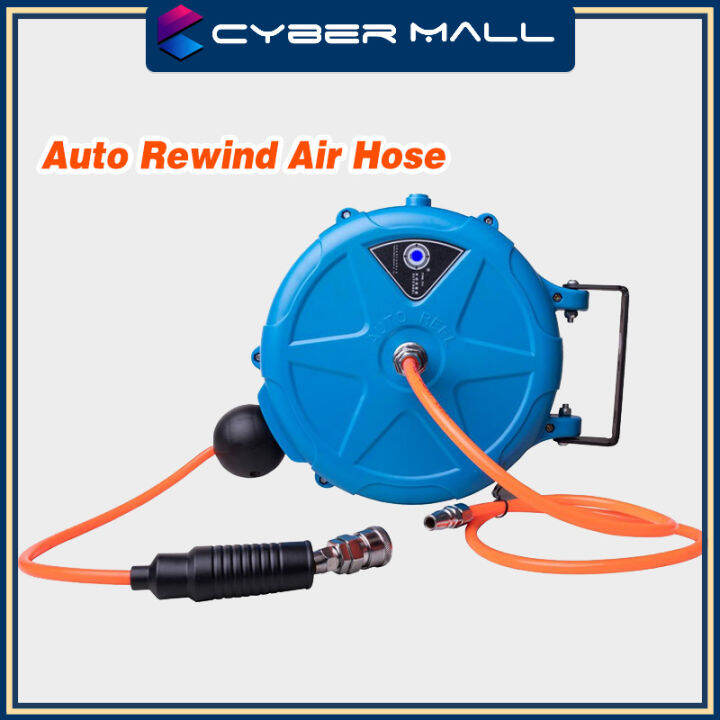 10M PU8 Air Hose Reel Automatic Retractable Air Hose Reel Auto Rewind ...