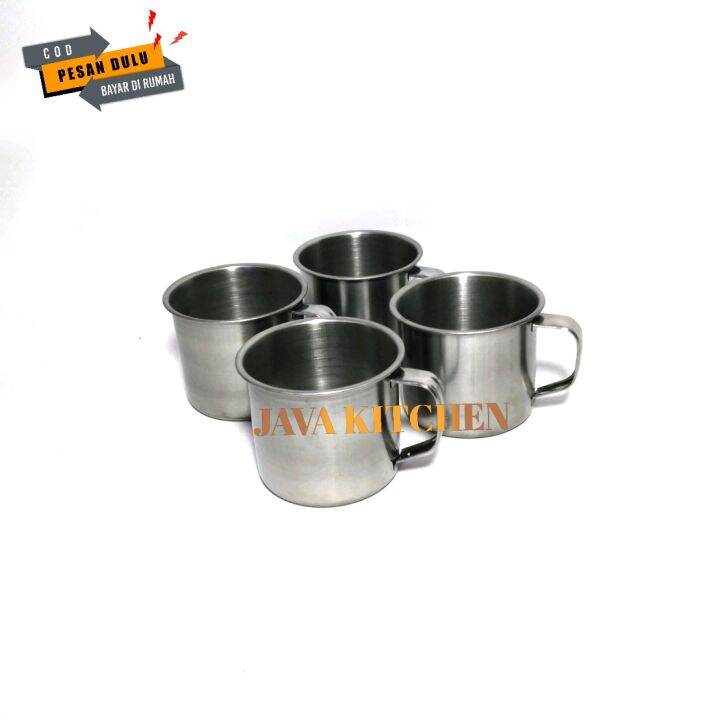 Mug kopi stainless mini mug mini tahan panas Gelas kopi cangkir kopi ...
