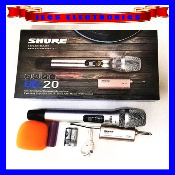 SHURE WIRELESS MICROPHONE UK-20 | Lazada PH