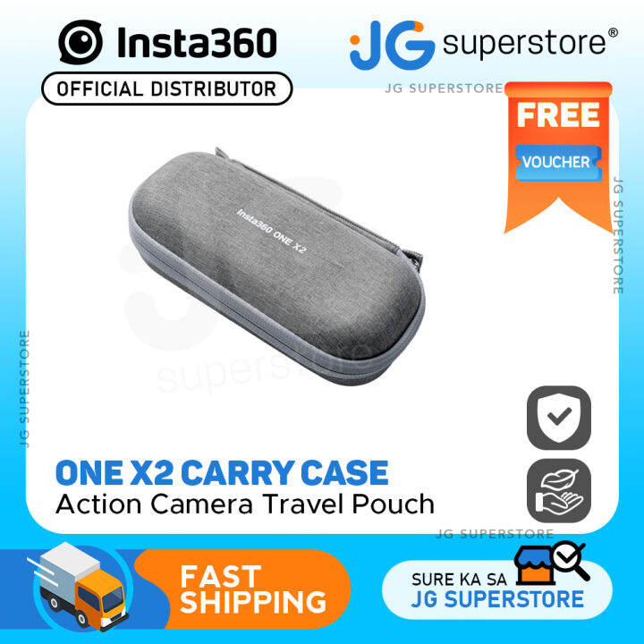 Insta360 Compact Fabric Camera Carry Case with Zippered Closure for ONE ...