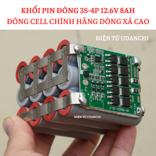 Pin đóng 3s4p 8Ah dòng xả cao đóng cell chính hãng | Lazada.vn