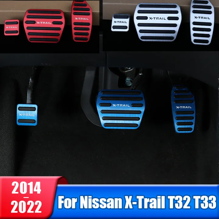 รถเท้าเร่งเชื้อเพลิงเหยียบเหยียบเบรกแผ่นครอบสำหรับนิสสัน XT Rail X T Rail XTrail T32 T33 2014 ...