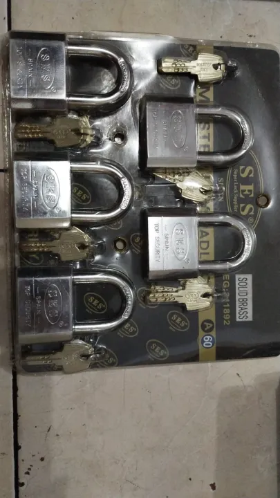 Gembok SES master key isi 5pcs 60MM | Lazada Indonesia