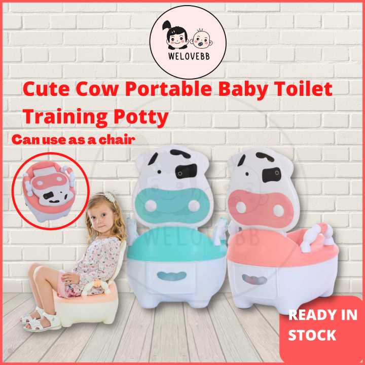 WELOVEBB Cutie Cow Baby Portable Toilet Seat Training Potty Kids ...