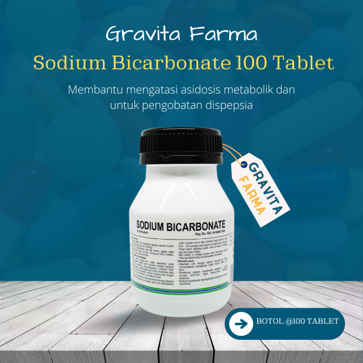 Sodium Bicarbonate / Natrium Bikarbonat - BOTOL 100 Tablet | Lazada ...