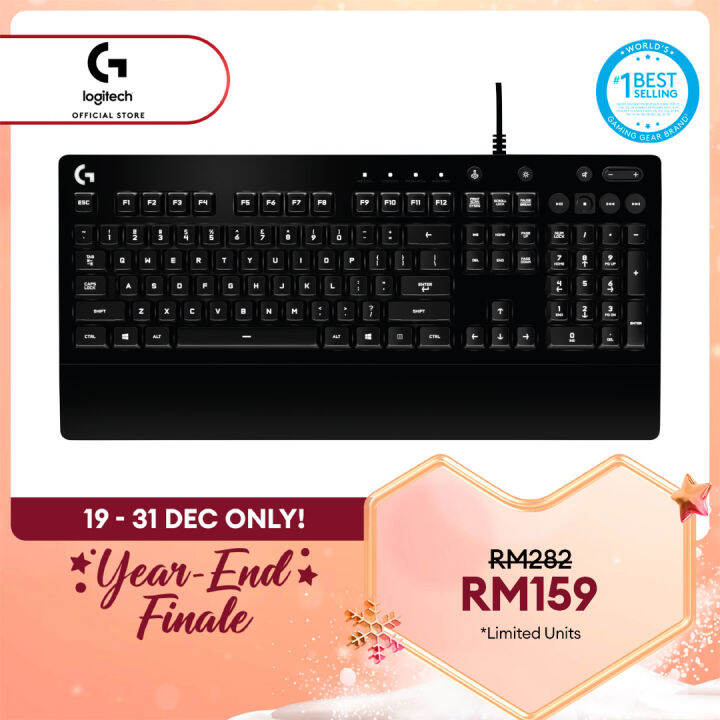 Logitech G213 Prodigy Gaming Keyboard, RGB Backlit, Black 920-008096 ...