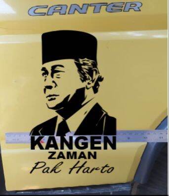 Stiker cutting sketsa wajah soeharto MOBIL PICK UP / TRUCK | Lazada ...