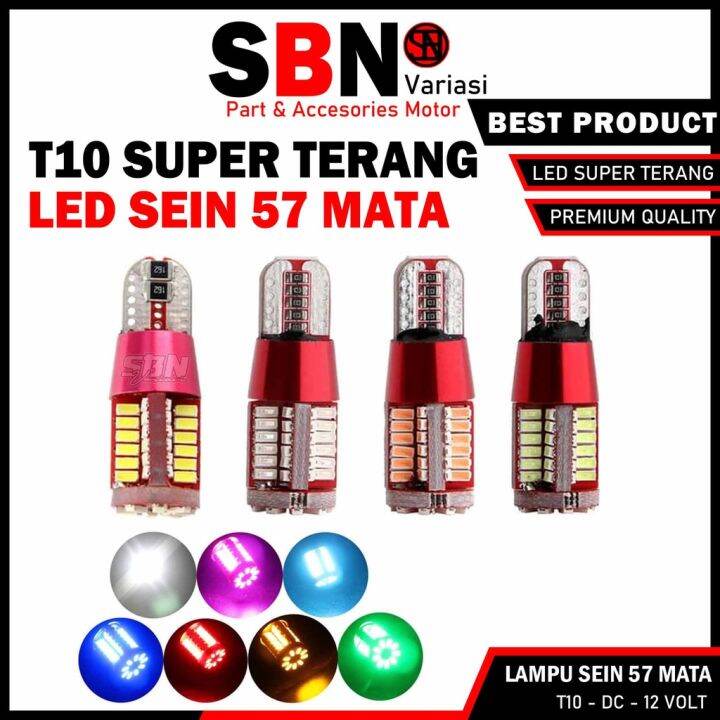 Led Sein 57 Mata Super Terang / Lampu Sen Dajjal Motor Mobil Canbus ...