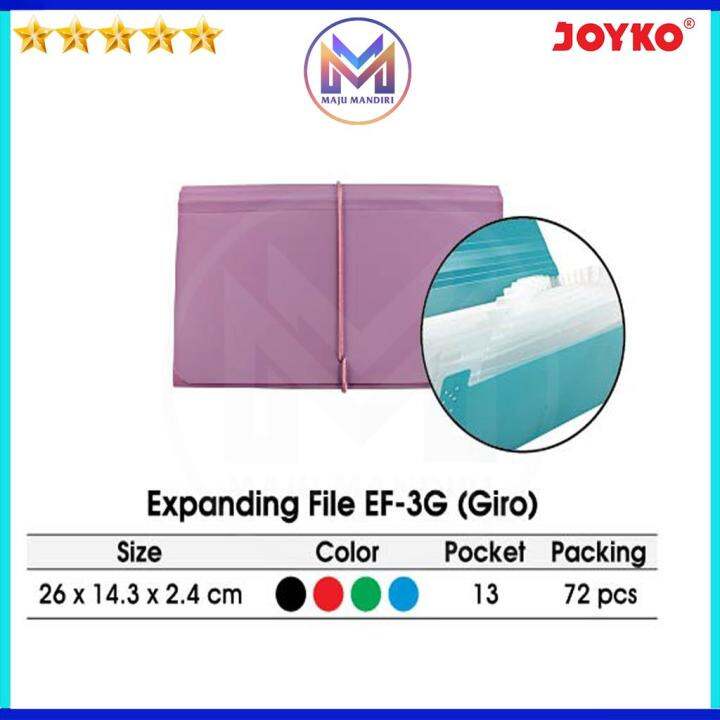 Map Plastik Joyko Expanding File Giro - Cek -Surat / Dompet Organizer ...
