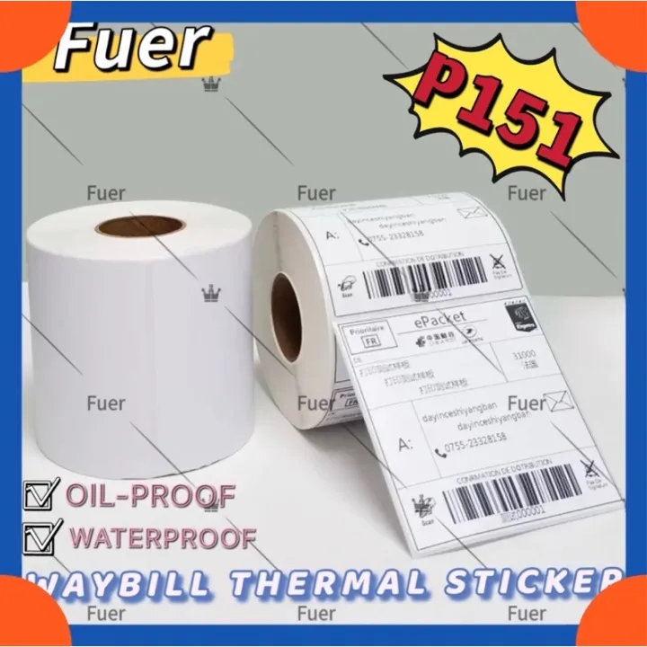A6 waybill thermal sticker 500 pcs roll Officom label paper sticker ...