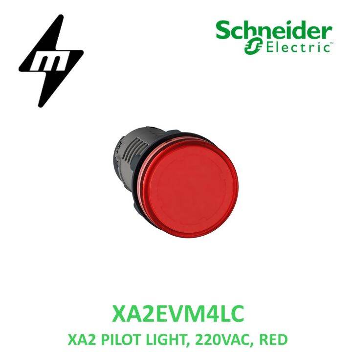Schneider Electric XA2EVM4LC Pilot Light Easy Harmony XA2 round 22 mm ...