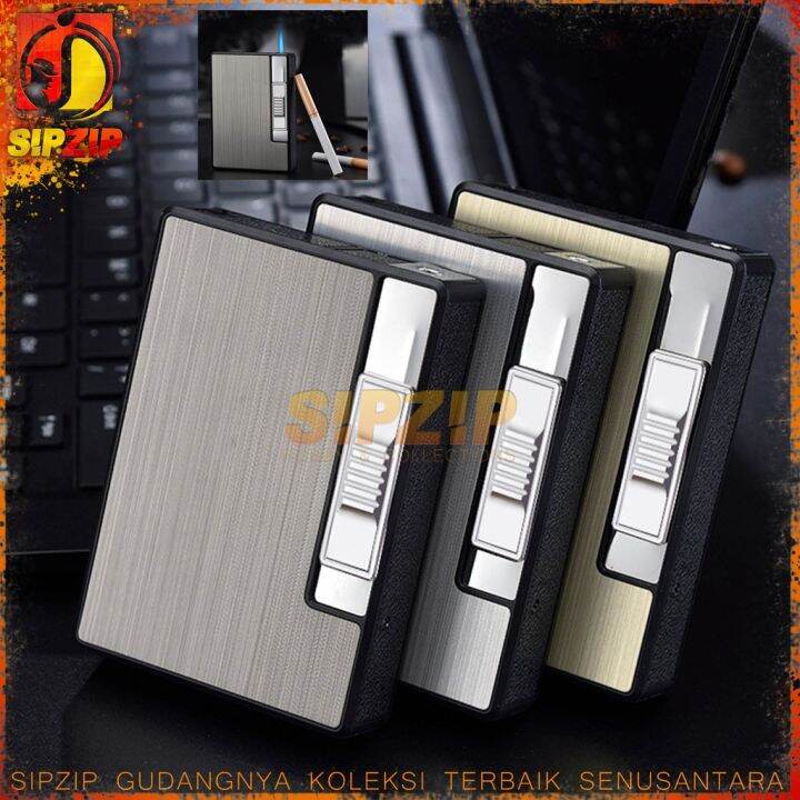 KOTAK WADAH ROKOK MEWAH KEDAP ANGIN SLIM PLUS KOREK API | Lazada Indonesia