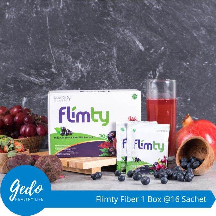 Flimty Fiber 1 Box 16 Sachet Original | Lazada Indonesia