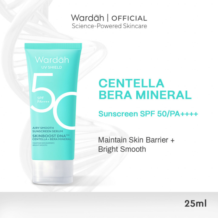 Wardah UV Shield Airy Smooth Sunscreen Tosca Serum SPF 50 PA++++ - Sunscreen matte dan ringan ...