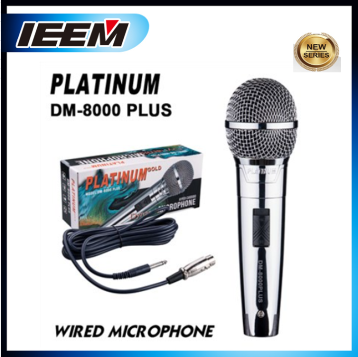 New Platinum DM-8000 Plus Professional Hyper-Cardioid Dynamic Gold Microphone | Lazada PH