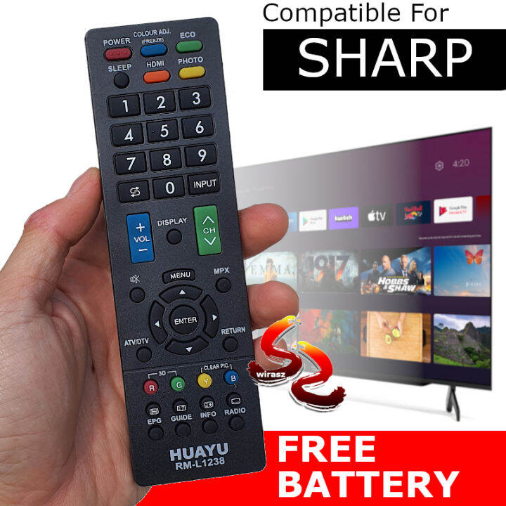 FOR SHARP LED LCD Smart TV Remote control RM-L1238/1346 remote tv ...