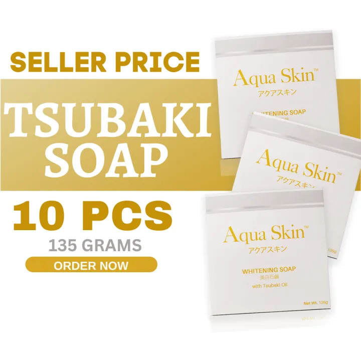 [SELLER PRICE] Aqua Skin Whitening Tsubaki Soap Glutathione To Lighten ...