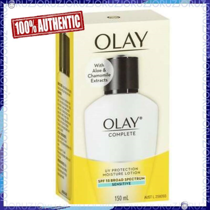 Olay Complete UV Protection Moisture Lotion 150ml SPF 15 Sensitive Skin ...