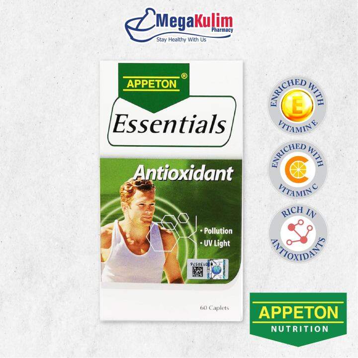 Appeton Essentials Antioxidant 60 Cap | Lazada
