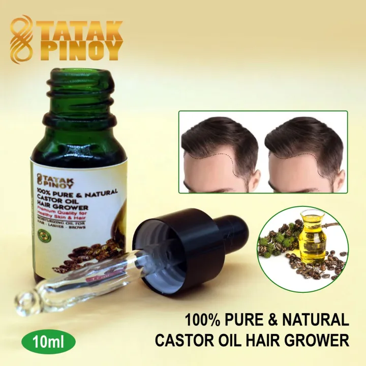 TATAK PINOY Hair Grower Castor Oil Certified Organic, 100% Pure Natural ...