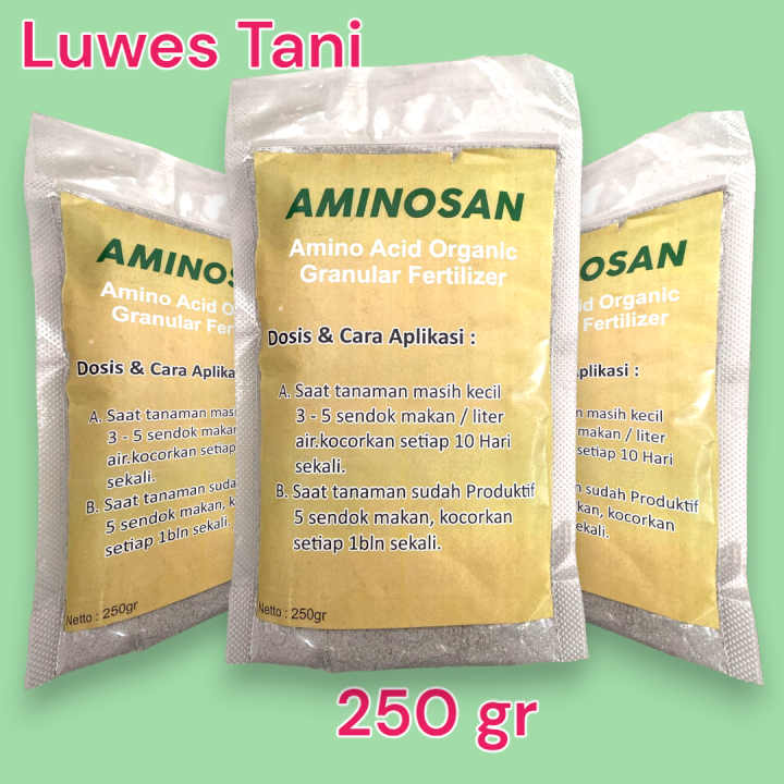 Aminosan asam amino Tanaman amino acid organic granular fertilizer 250 ...