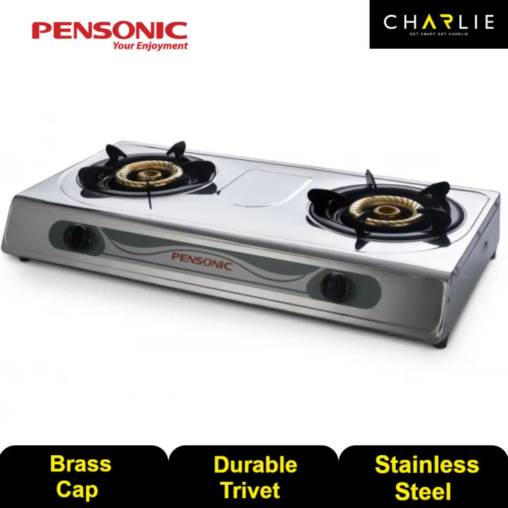 PENSONIC PGC-55S STAINLESS STEEL GAS COOKER | Lazada