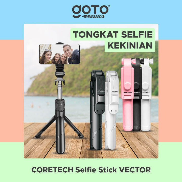 Goto Coretech Vector Selfie Stick Tongsis Tripod Bluetooth Remot Shutter | Lazada Indonesia