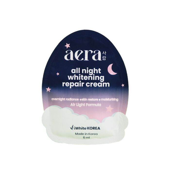 AERA BY IWHITE KOREA All Night Whitening Repair Cream 6ml Sachet ...