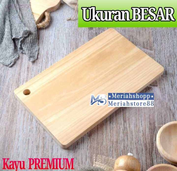 Talenan Kayu Premium uk.Besar 31x19cm Tebal 1.6cm Telenan Persegi ...