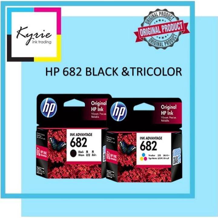 【COD】 682 HP682 Black and Tri-color Original Ink Advantage Cartridge ...