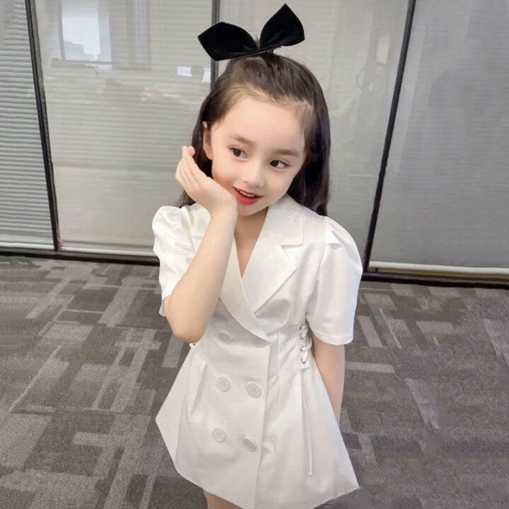 Ang mga batang babae ay nababagay sa 2022 bagong maikling manggas na ...