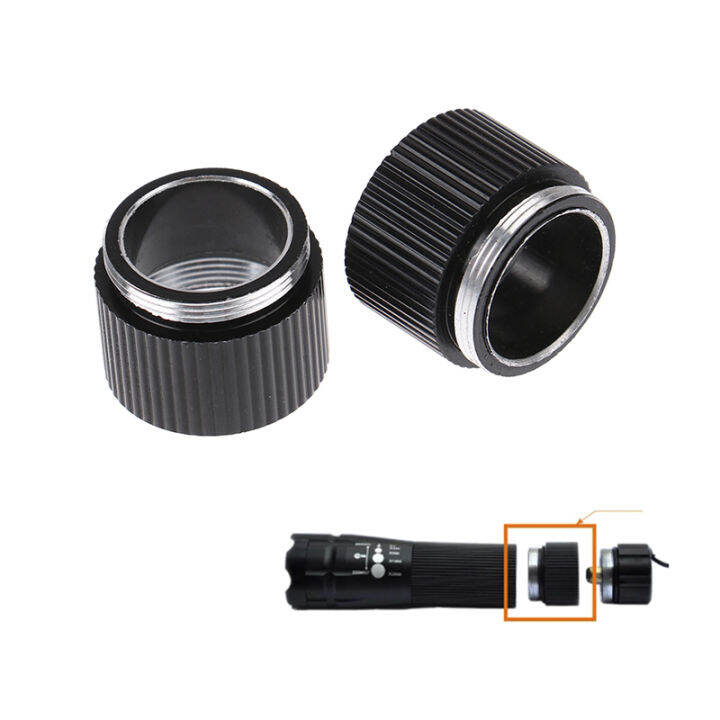 2Pcs Extension Ring Tube for Bright Flashlight 18650 Lithium Battery ...
