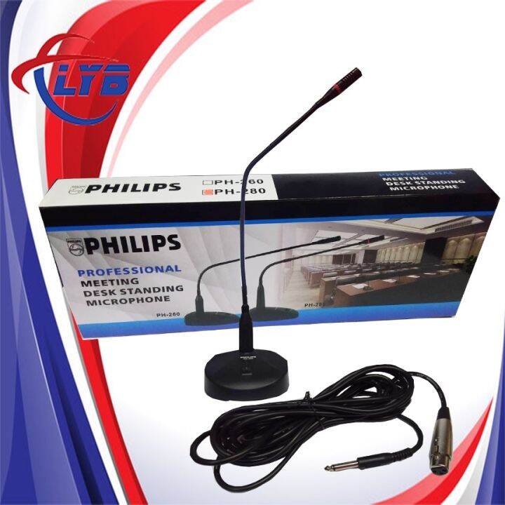 PHILIPS PH - 280 MEETING PROFESSIONAL DESK STANDING MICROPHONE | Lazada PH