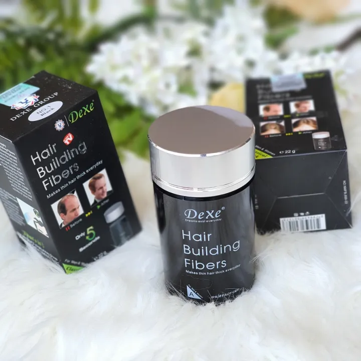 Original 2 Bottles Dexe Hair Building Instant Natural Thickening Fibers ...