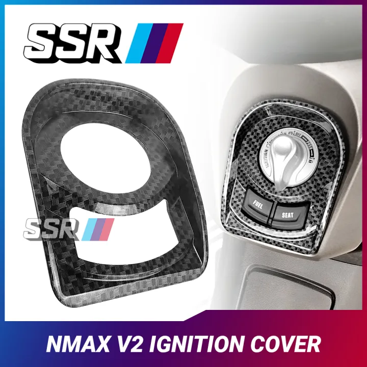 Nmax V2 Ignition Key Cover 6D Carbon With Free 3M Double Adhesive Tape ...