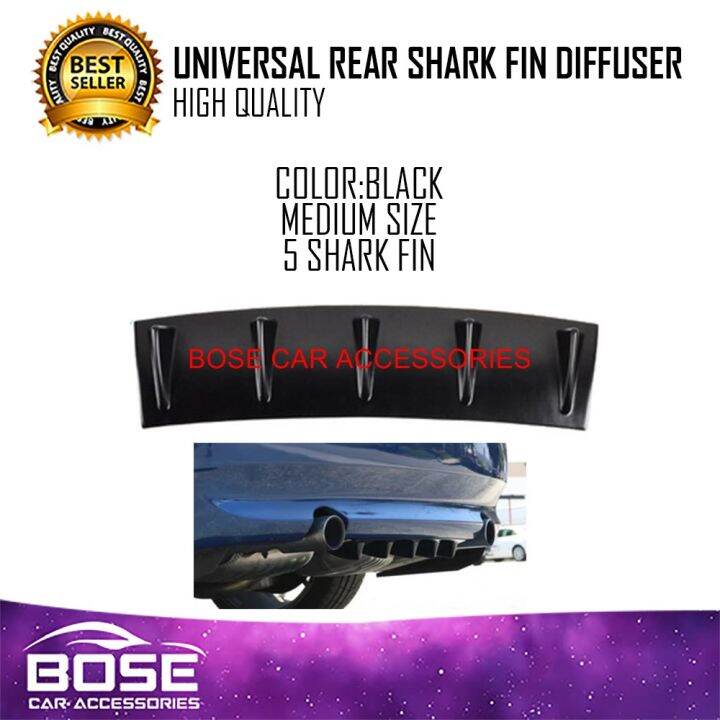Universal Lower Rear Body Bumper Lip Diffuser Shark Fin -- Sharks Fin ...