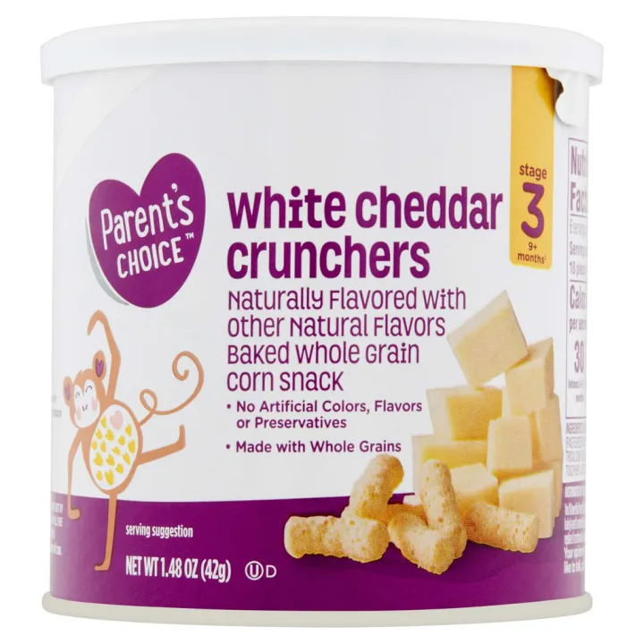 PARENT’S CHOICE LITTLE MUNCHER’S (WHITE CHEDDAR) BAKED CORN SNACK ...