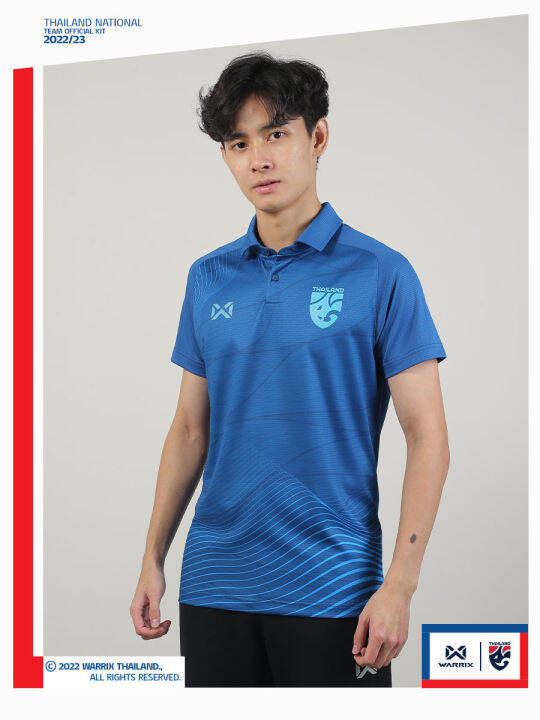 WARRIX เสื้อฟุตบอลเชียร์คอโปโลทีมชาติไทย 2022/23 (Cheer Polo Version ...