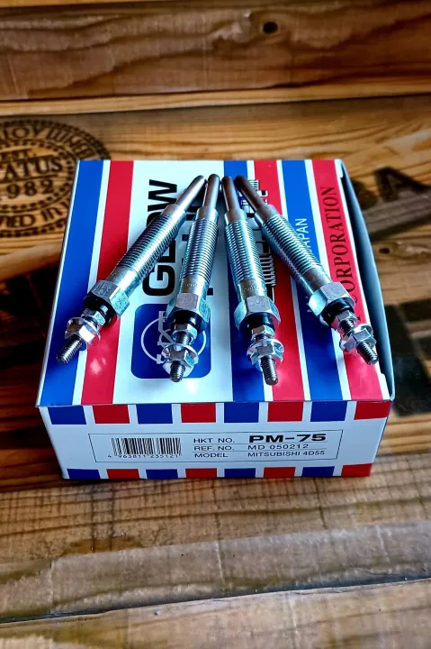 glow plug 4d56 / L-300 hkt japan (PM-75) (2380/12PCS) | Lazada PH