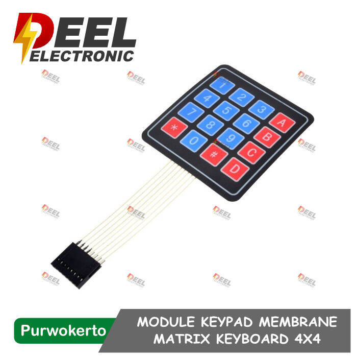 MODULE KEYPAD MEMBRANE MATRIX KEYBOARD 4X4 KEY MEMBRAN SWITCH KEYPAD ...